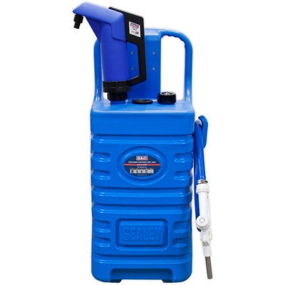 55L Wheeled Portable Dispensing Tank with AdBlue Pump for Diesel and Oil