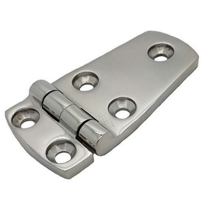 56mm x 38mm Stainless Steel Offset Small Sided Door Hinge with Screws ...