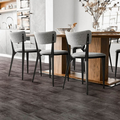 579 Barcelona D Tile Effect with High Floor Grip Lino Flooring Sheet ...