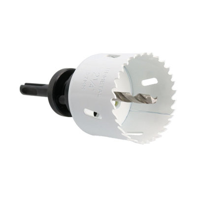 57mm HSS Hole Saw Holesaw Bi-Metal Cutter with SDS Plus Arbor Adaptor