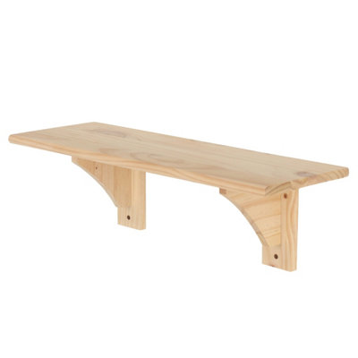 585mm Shelf Kit, Solid Pine Wood, Natural Sanded