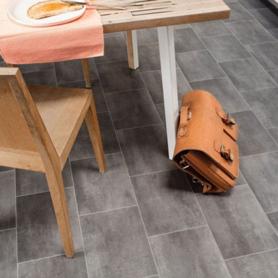 593 Galerie Stone Effect with High Floor Grip Lino Flooring Sheet Vinyl ...
