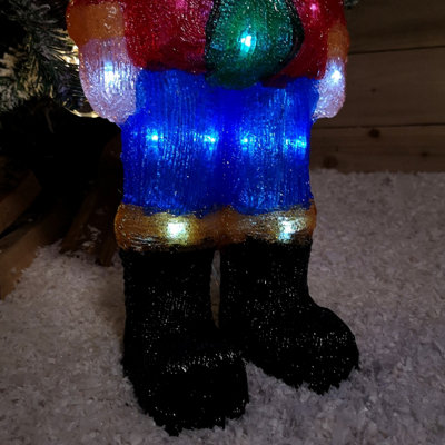 59cm Battery Operated Light up Acrylic Christmas Nutcracker Decoration ...