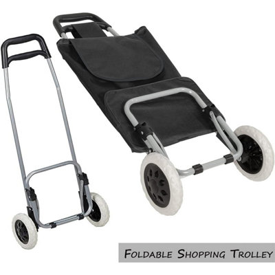 59L Lightweight Shopping Grocery Trolley Travel Folding Luggage ...