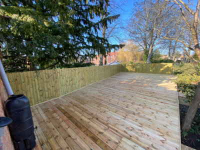 5FT (1.52m x 1.83m) Vertical Fencing Panel - Pressure Treated 12mm ...