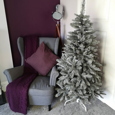 5ft (150cm) Luxury Charcoal Pine Grey Christmas Tree with 509 Tips ...