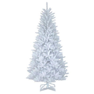 5ft Artificial Christmas Tree with Sturdy Metal Stand 400 White Tips