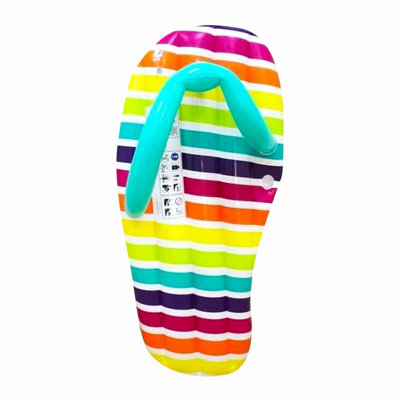 5ft Giant Inflatable Flip Flop Pool Lounger Air Bed Water Toy, Multi ...