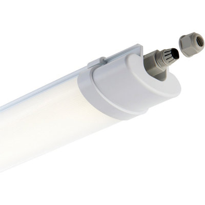 5ft IP65 Batten Light Fitting - 45W Daylight White LED - Daisychain ...