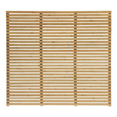5FT Lap Wooden Fence panel Decorative fence panel Perfect 1.8m W x 1.5m H