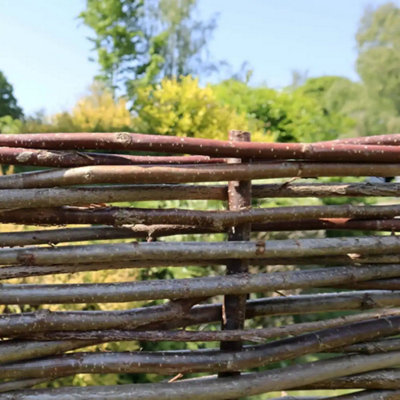5ft x 6ft Capped Hazel Hurdle Fence Panel Premium Weave | DIY at B&Q