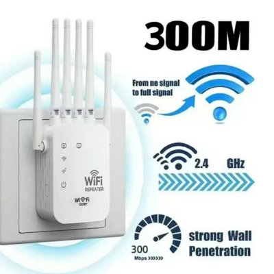 5G WiFi Repeater & Signal Booster 1200Mbps, 5GHz Long Range WiFi Extender
