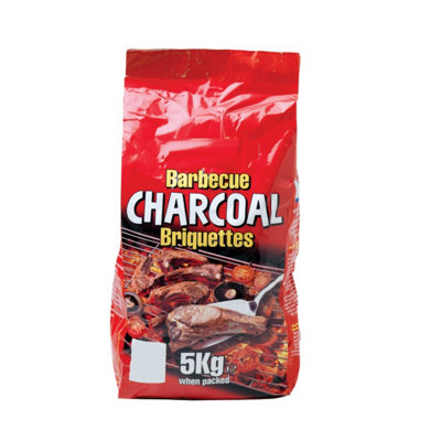 5KG Bag Barbeque Charcoal Briquettes BBQ Fuel Express Coal Long Burning ...