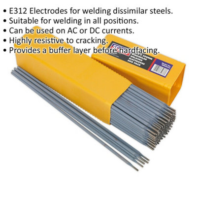 5kg E312 Dissimilar Steel Welding Electrodes - 3.2 x 350mm - 100A ...