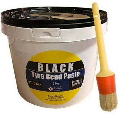 5KG Tyre Mounting Cream With Free Brush Black Tyre Bead Paste Tyre Changer | DIY at B&Q