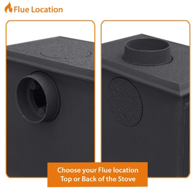 5kW Cast Iron Solid Multifuel Wood Burning Stove