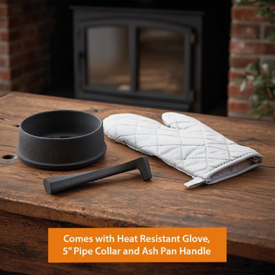 5kW Cast Iron Solid Multifuel Wood Burning Stove
