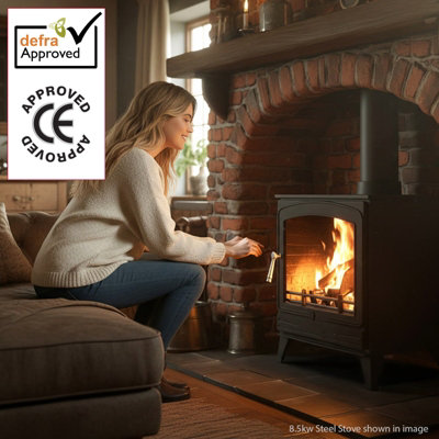 5kW Steel Eco Solid Multifuel Wood Burning Stove