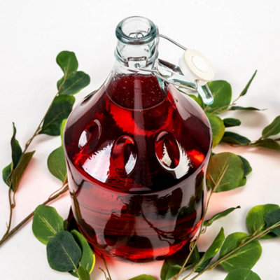 5L DEMIJOHN CARBOY Flip Top Screw Cap Bung Home Brewing Wine Cider ...