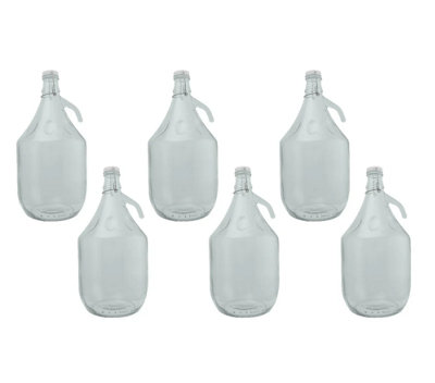 5L DEMIJOHN CARBOY Flip Top Screw Cap Bung Home Brewing Wine Cider ...