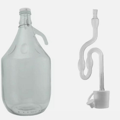 5L DEMIJOHN CARBOY Flip Top Screw Cap Bung Home Brewing Wine Cider ...