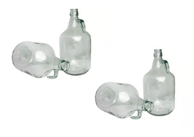 5L DEMIJOHN CARBOY Flip Top Screw Cap Bung Home Brewing Wine Cider ...