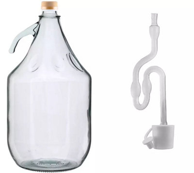 5L DEMIJOHN CARBOY Flip Top Screw Cap Bung Home Brewing Wine Cider ...