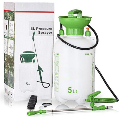 5L Garden Pressure Sprayer - Pump Action Bottle for Watering, Cleaning ...