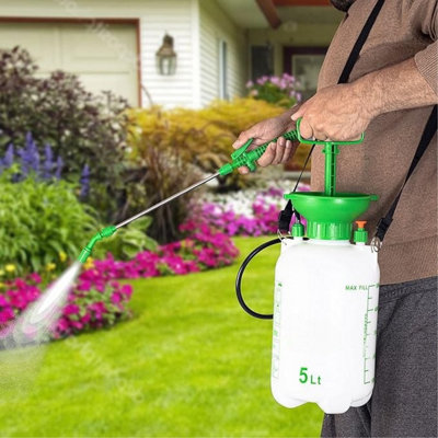 5L Garden Pressure Sprayer - Pump Action Bottle for Watering, Cleaning ...