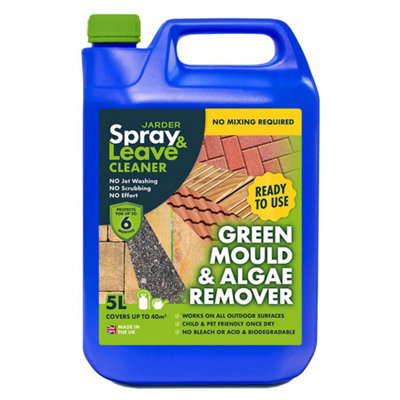 5L Jarder Spray & Leave Patio Cleaner - Green Mould and Algae Remover