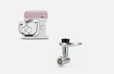 5L kMix Stand Mixer Pink & Food Mincer