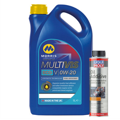 5L MORRIS 0W-20 Fully Synthetic Engine Oil MB 229.71 +OIL ADDITIVE 300ml