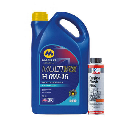 5L MORRIS 0W16 Fully Synthetic Engine Oil -API SN+ ENGINE FLUSH PLUS ...