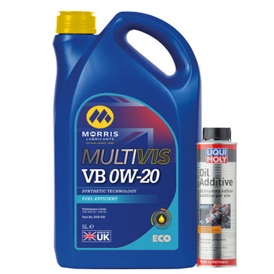 5L MORRIS - 0W20 Fully Synthetic Engine Oil VW 508/509 + OIL ADDITIVE ...