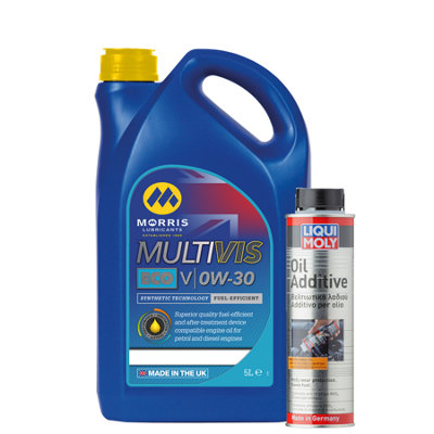 5L - MORRIS 0w30 Fully Synthetic Engine Oil ACEA A5 B5 + OIL ADDITIVE 300ml