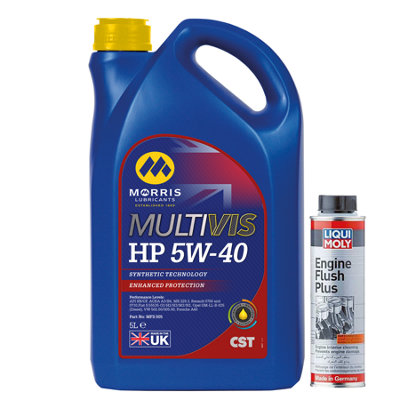 5L MORRIS CST 5w40 Fully Synthetic Engine Oil ACEA A3 / B4 + ENGINE ...