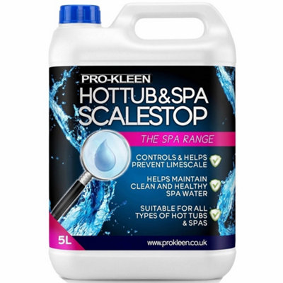 5L of Pro-Kleen ScaleStop Hot Tub & Spa Descaler - Limescale Removal ...