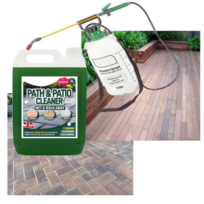 5L Patio Cleaner Cleaning Solution & Sprayer Bottle Ideal for Patios ...