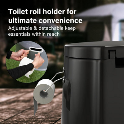 5L Portable Camping Toilet Compact Potty Loo Caravan Picnic Fishing ...