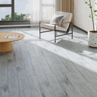 5m²,36 PCS Self Adhesive Wood Grain Effect PVC Flooring Planks for Home ...