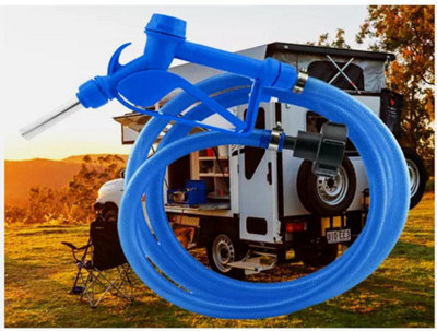 5m AdBlue Stainless Steel Fuel Delivery Gun Set with Hose and S60x6 ...