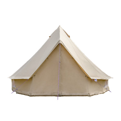 5m Bell Tent - Canvas Lite 200 - Sandstone | DIY at B&Q