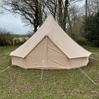 5m Bell Tent Fireproof With Stove Hole & Flap