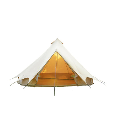 5m Bell Tent Plus - Canvas Lite 200 - Sandstone | DIY at B&Q