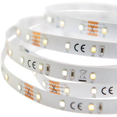 5m CCT LED Tape Kit & 24W LED Driver - Remote Control Flexible Cabinet ...