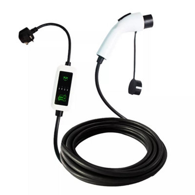 5M EV CHARGING CABLE TYPE 2 UK PLUG 3 PIN ELECTRIC VEHICLE CAR CHARGER ...