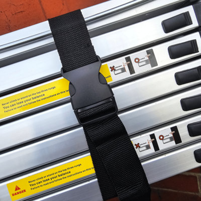 5m Lightweight Aluminium Hinged Telescopic Extendable Multi-Position ...