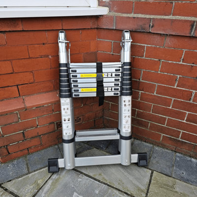 5m Lightweight Aluminium Hinged Telescopic Extendable Multi-Position ...