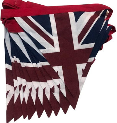 5m Union Jack Retro Bunting 10 Pennants Union Jack Vintage Flags
