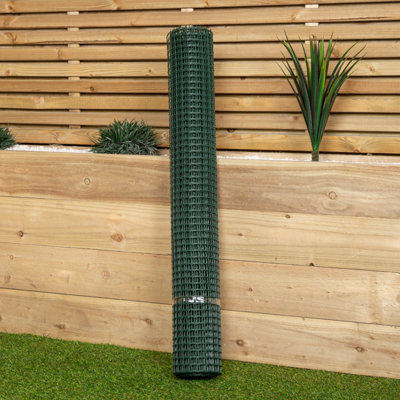 5m x 1m Green Plastic Mesh Garden Border Net Fencing